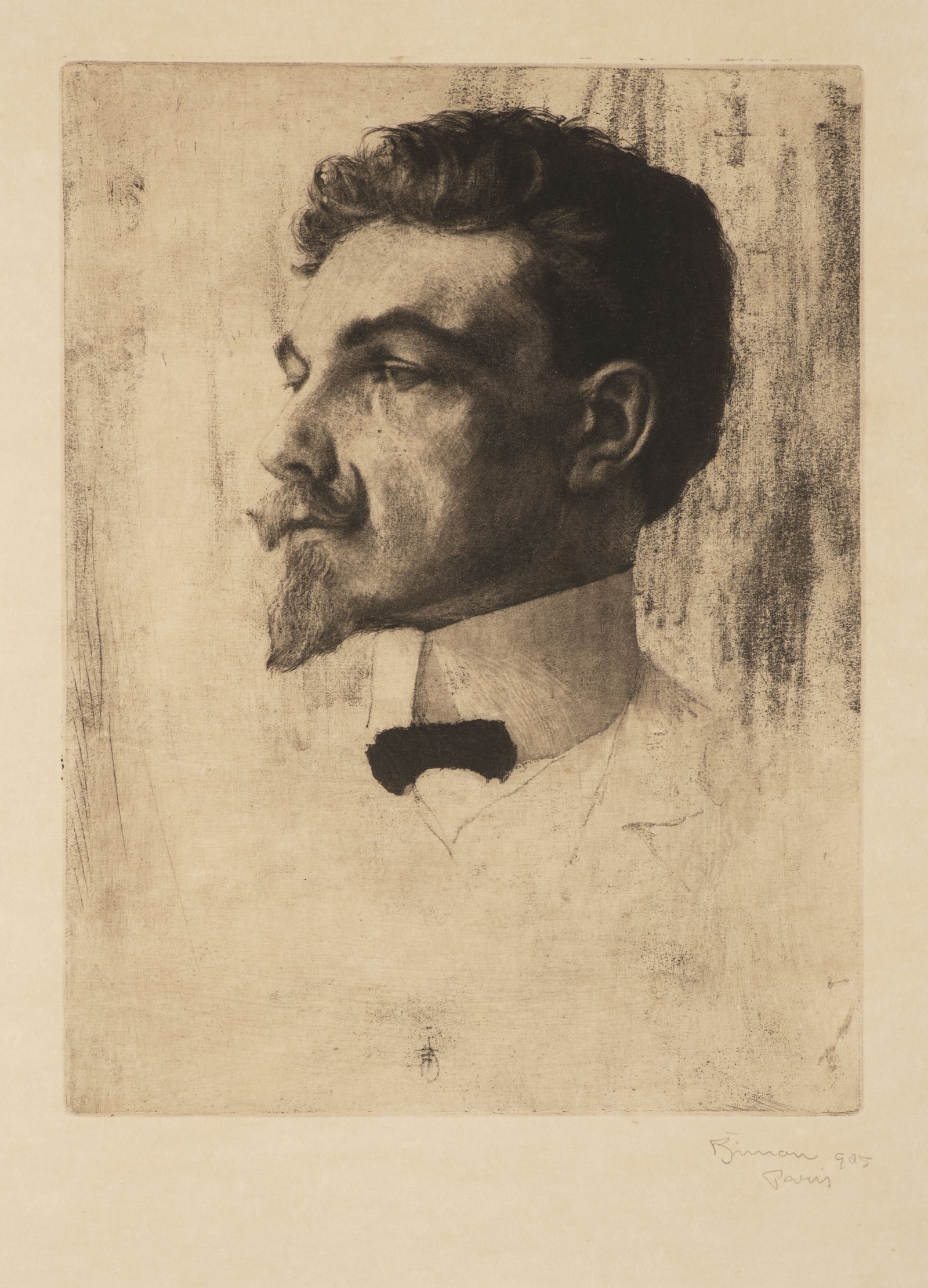 Tavik F. Simon | PORTRAIT OF THE SCULPTOR BOHUMIL KAFKA (1905) | MutualArt