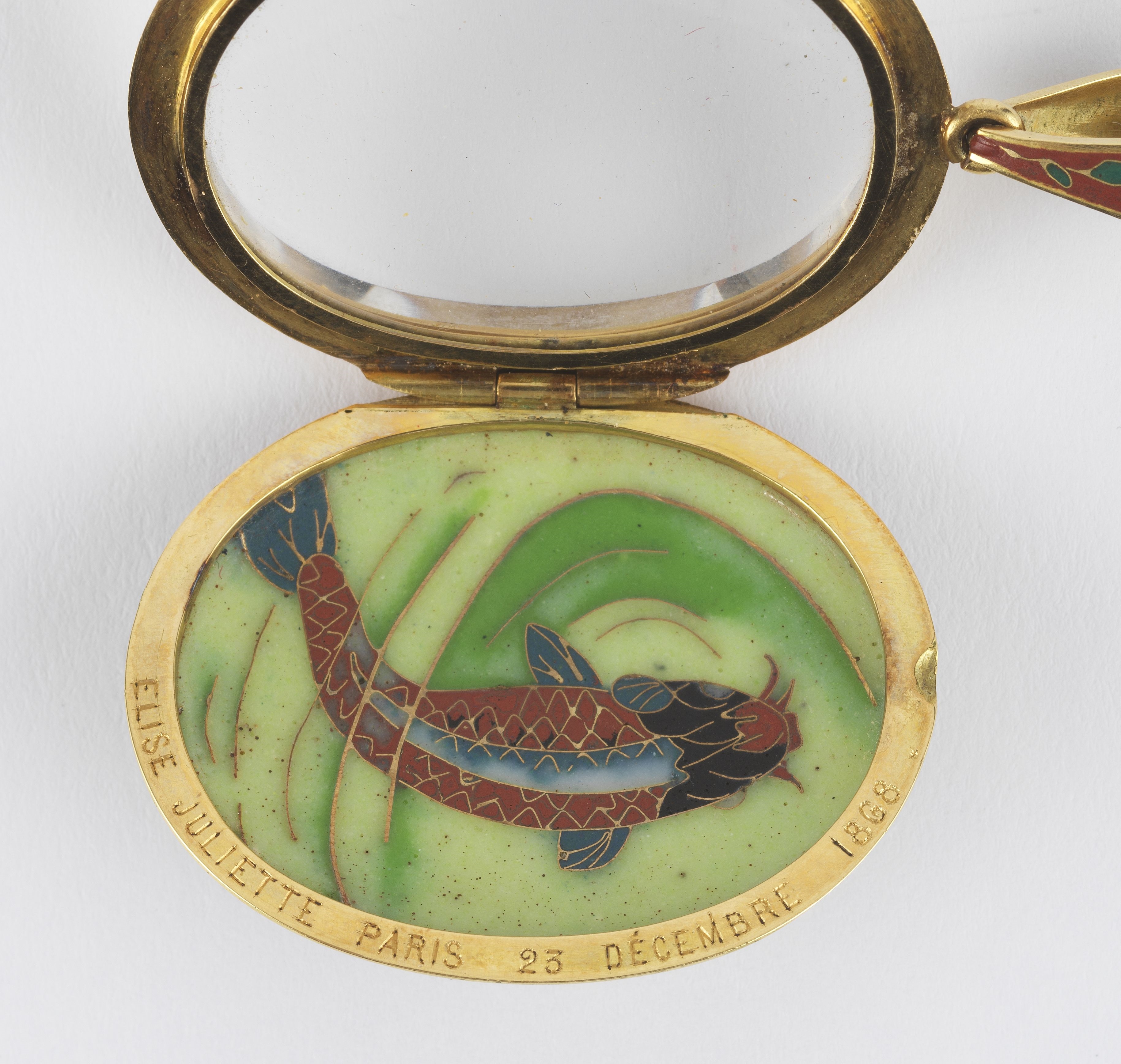 Alexis Falize | Pendentif à décor d'une carpe | MutualArt