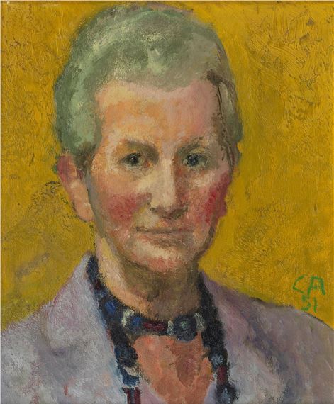 Amiet Cuno | Portrait de son épouse (1951) | Compare similar artworks ...