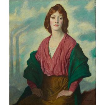 William Strang | The Mill Girl (1918) | MutualArt
