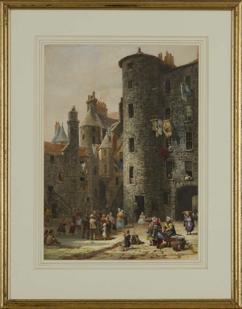 Louise Rayner | AN EDINBURGH CLOSE | MutualArt