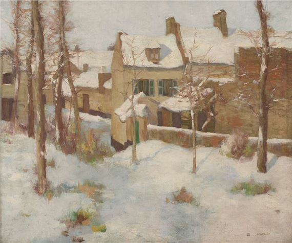David Gauld | Snow-Covered Village | MutualArt