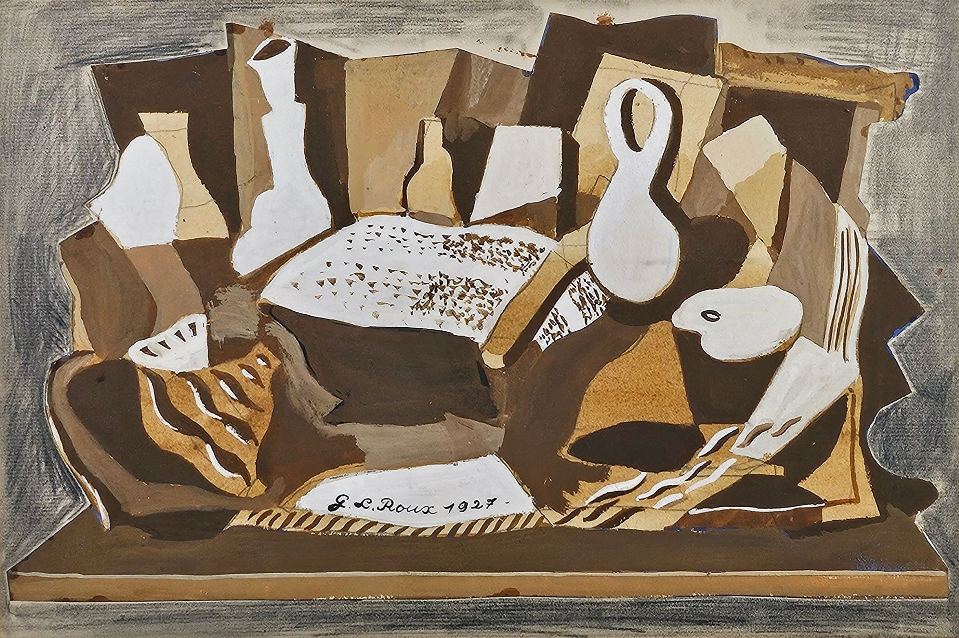 Gaston-Louis Roux | Composition à la palette et au compotier (1927 ...