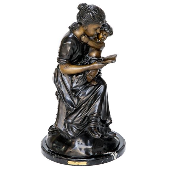 Alfred Drury | The First Lesson | MutualArt