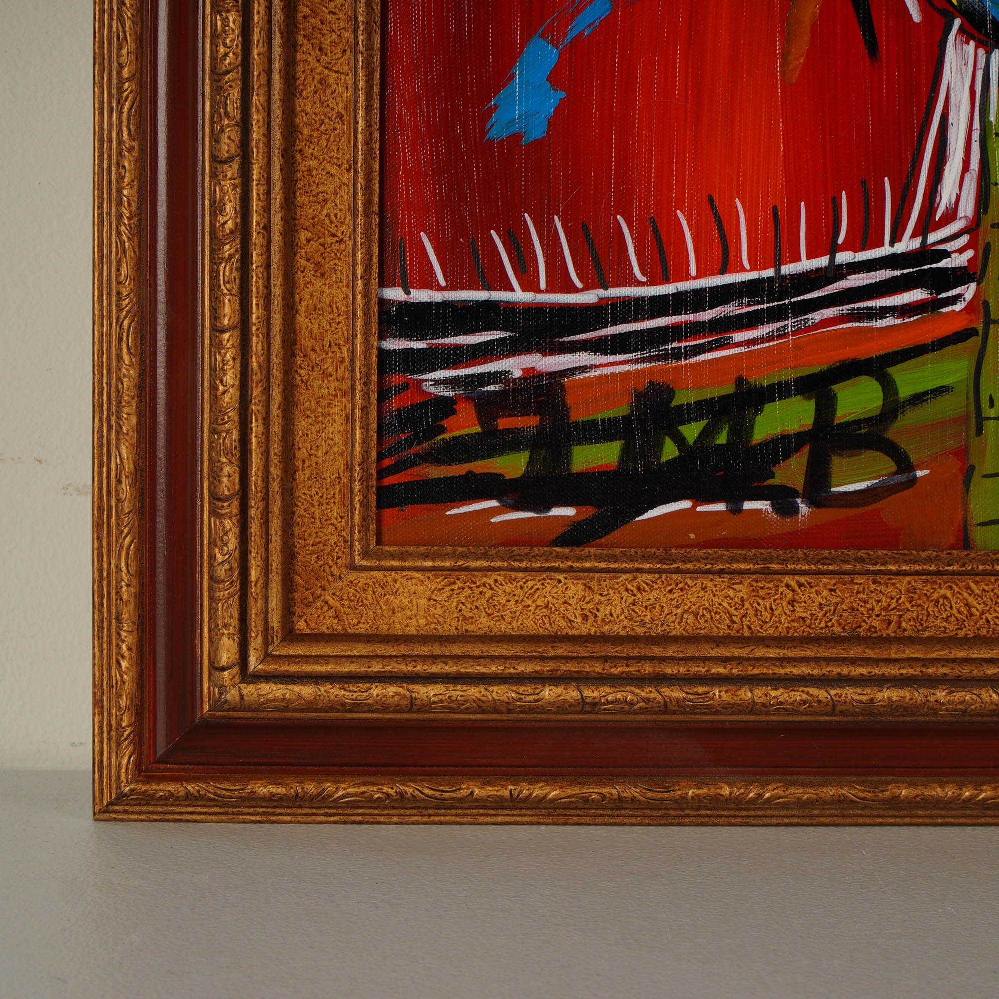 Jean-Michel Basquiat | Original Oil on Canvas, SAMO Portrait, Signed ...