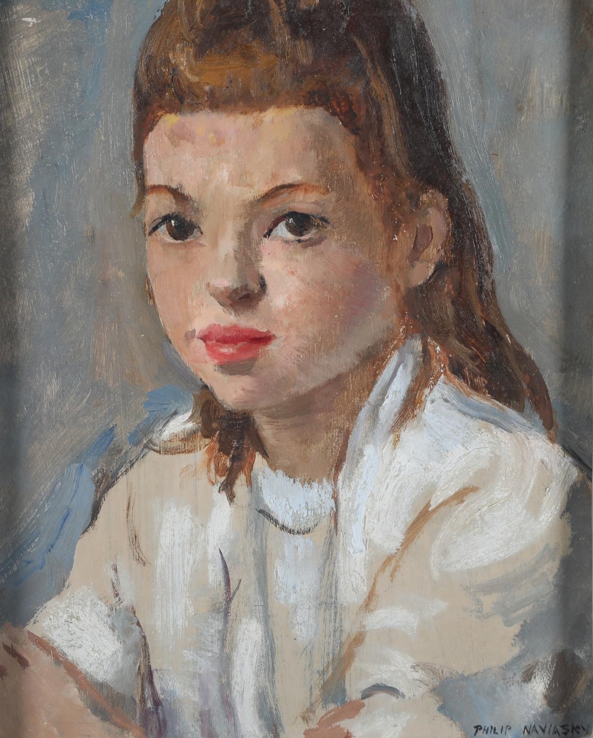 Philip Naviasky | Portrait of a young girl | MutualArt