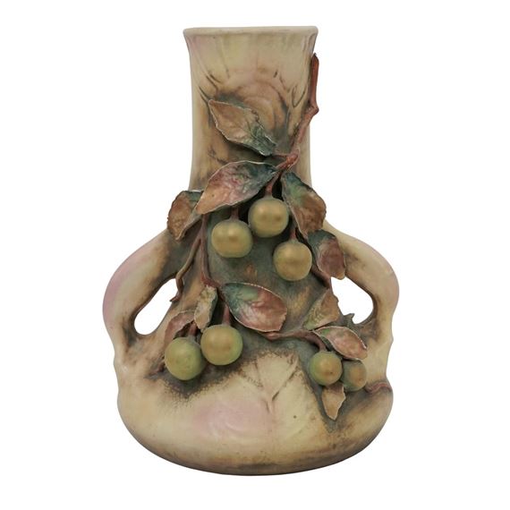 Josef Strnact | Porcelain Amphora Teplitz Vase (19th Century) | MutualArt