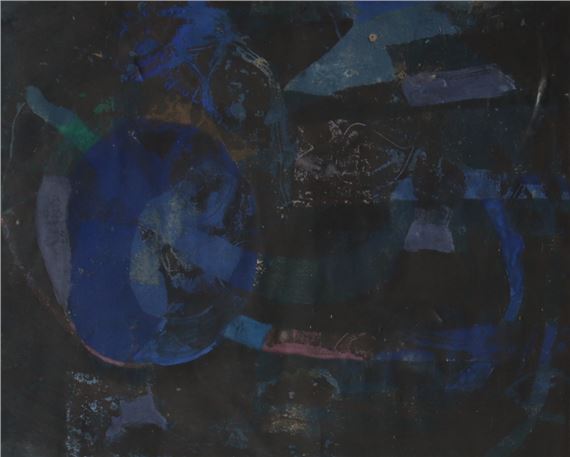 Ceri Richards | Abstract in blues | MutualArt