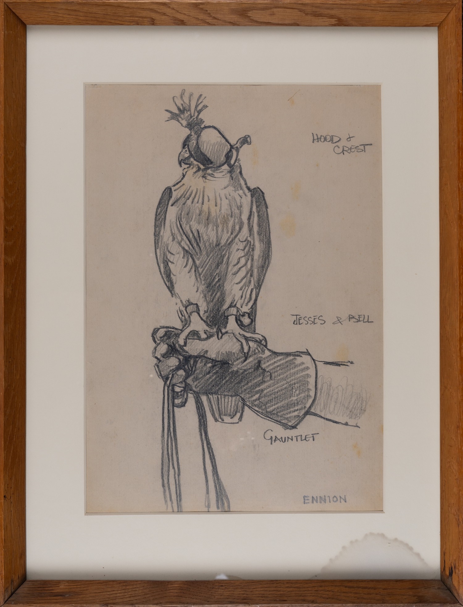 Eric Arnold Roberts Ennion | Peregrine on the fist | MutualArt