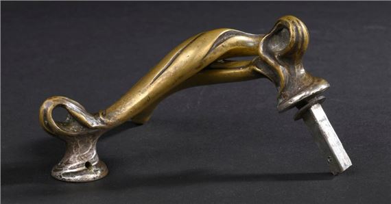 Christian Eriksson | Pair of bronze crutch-shaped door handles with ...