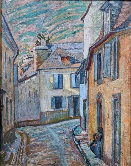 Jacob Max | Old street of a village, animated by two characters ...
