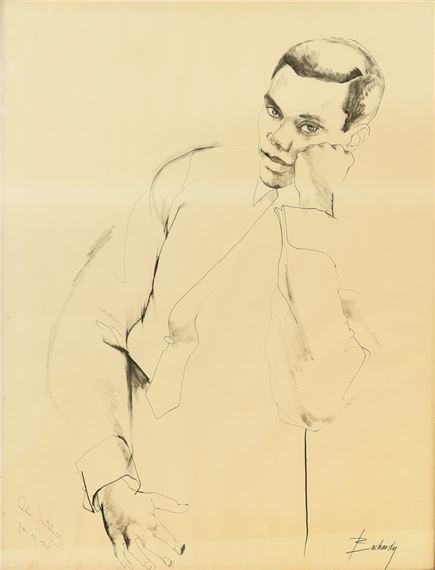 Don Bachardy | Portrait of Arthur Mitchell | MutualArt