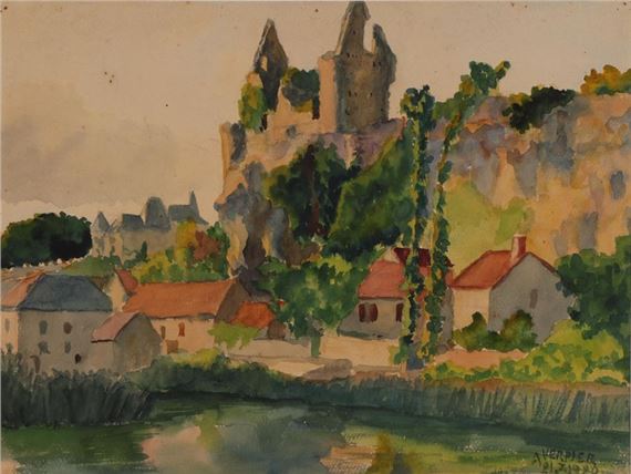 Maxime Pierre André Verdier | Angles-sur-l’Anglin (1929) | MutualArt