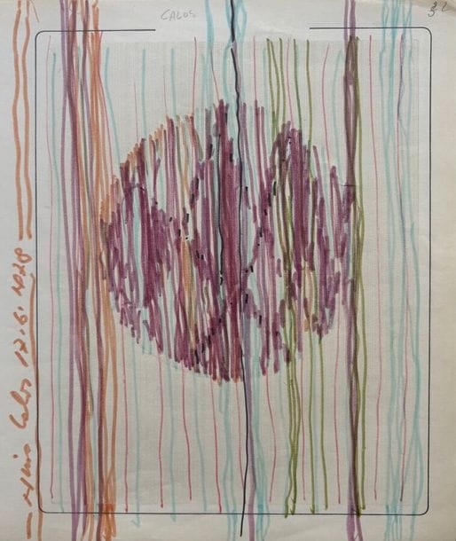 Nino Calos | Two felt pen and pencil drawings (1978) | MutualArt