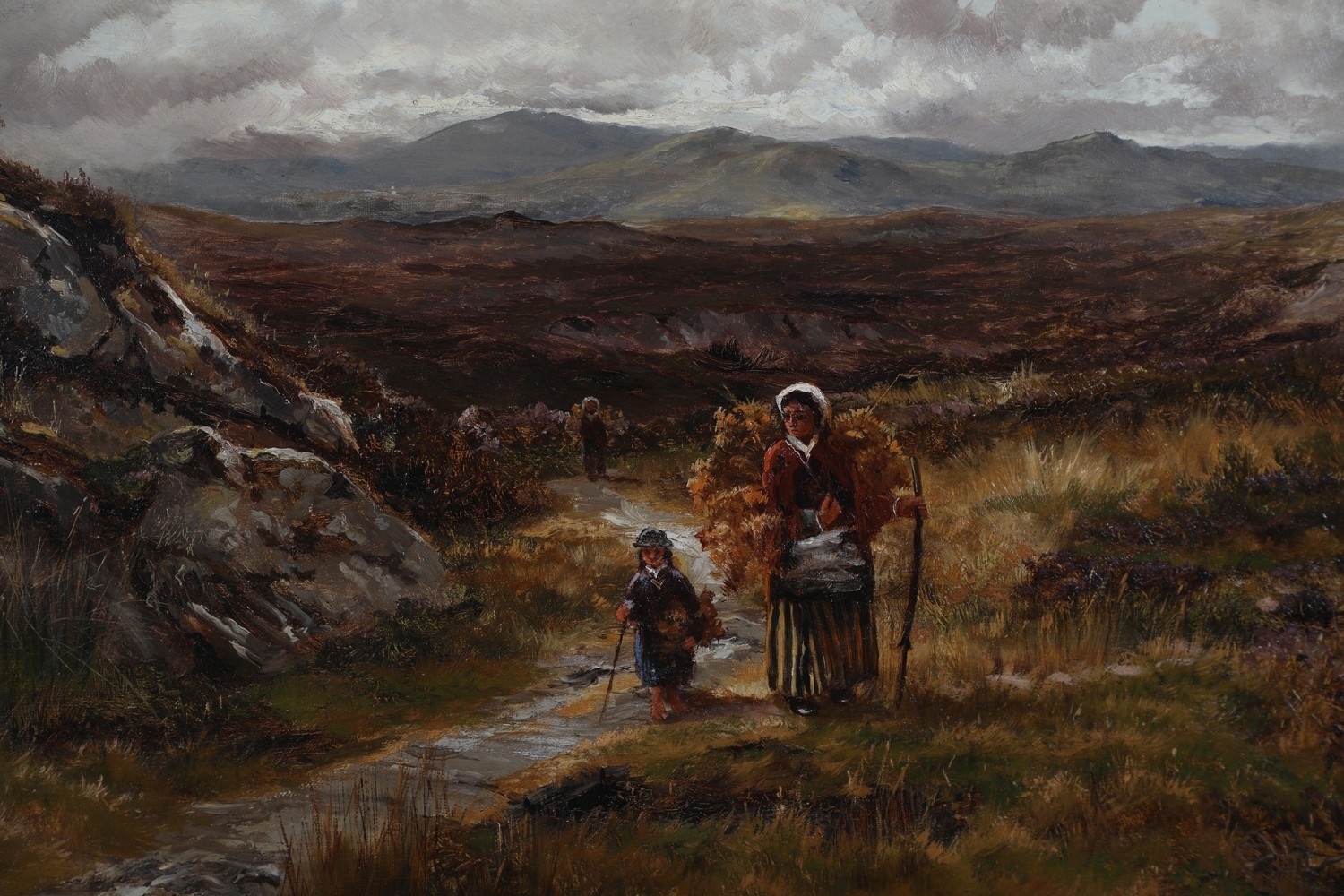 Henry Hadfield Cubley | The Bracken Gatherers (1884) | MutualArt