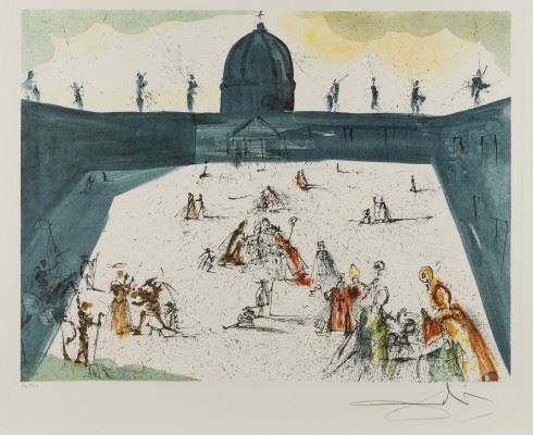 Salvador Dalí | PLACE ST-PIERRE (1972) | MutualArt