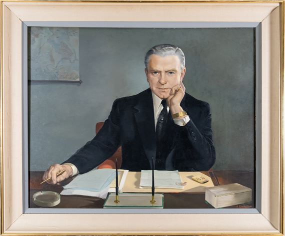 Zinkeisen Anna | Portrait of Arthur Edwin Stevens | Artwork performance ...