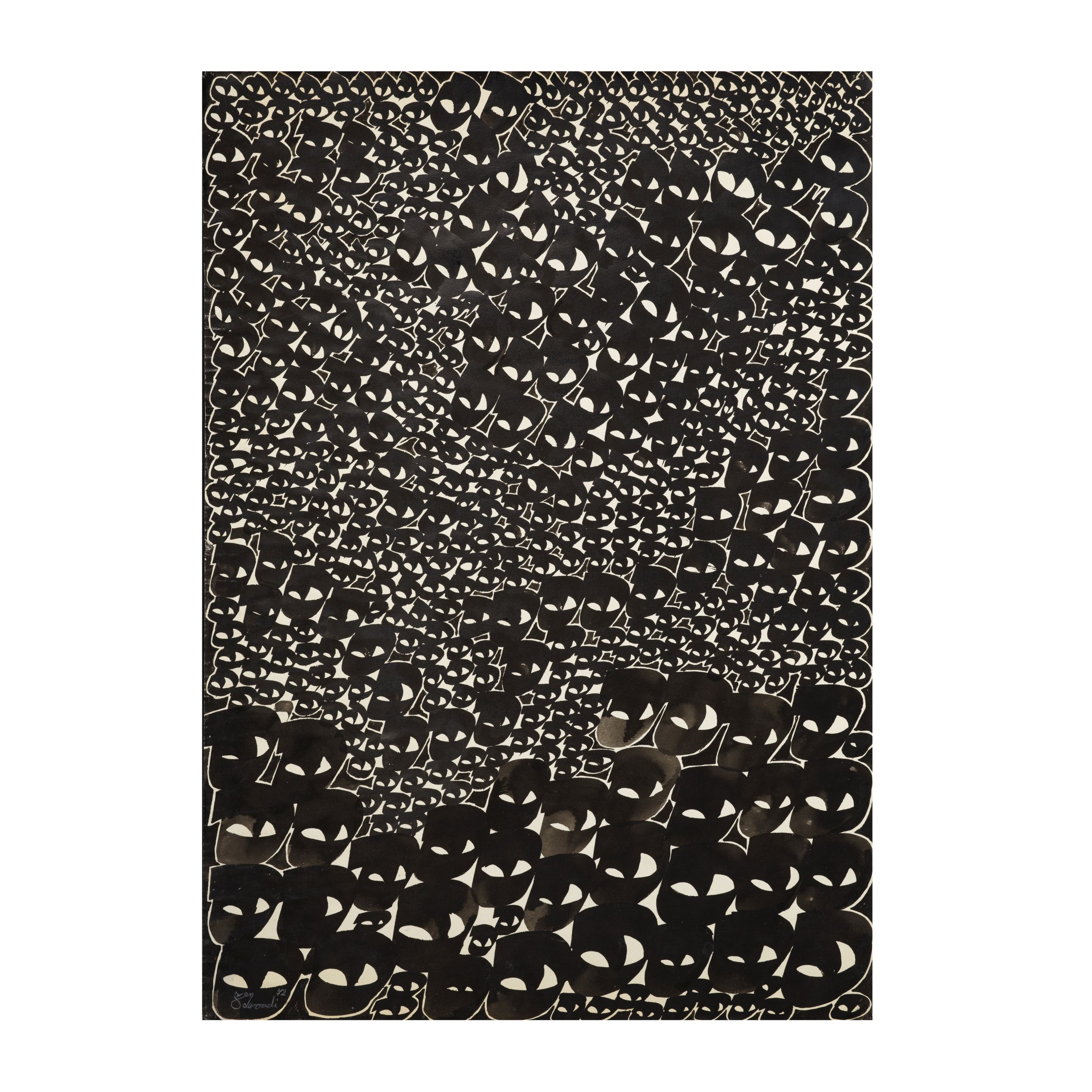 Hossein Zenderoudi | TYSS + BA (1972) | MutualArt