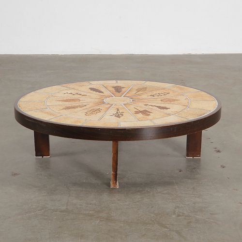Roger Capron | Garrigues Oval Coffee Tabl (1960s) | MutualArt