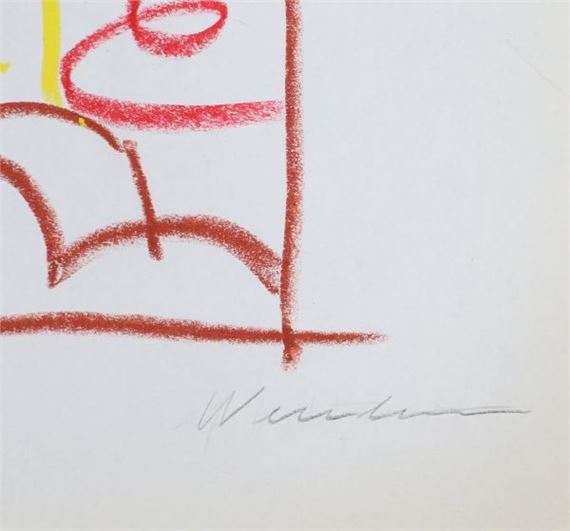 Tom Wesselmann | Dessin crayon gras sur papier portant une signature en ...