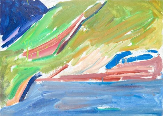 Peter Coker | Green and blue landscape | MutualArt