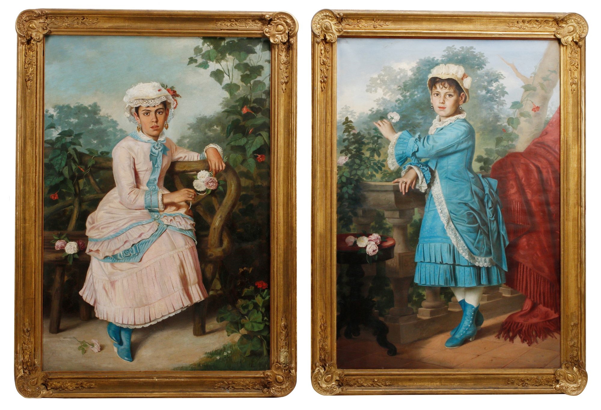 Continental School, 18th Century | Portraits of Young Ladies | MutualArt
