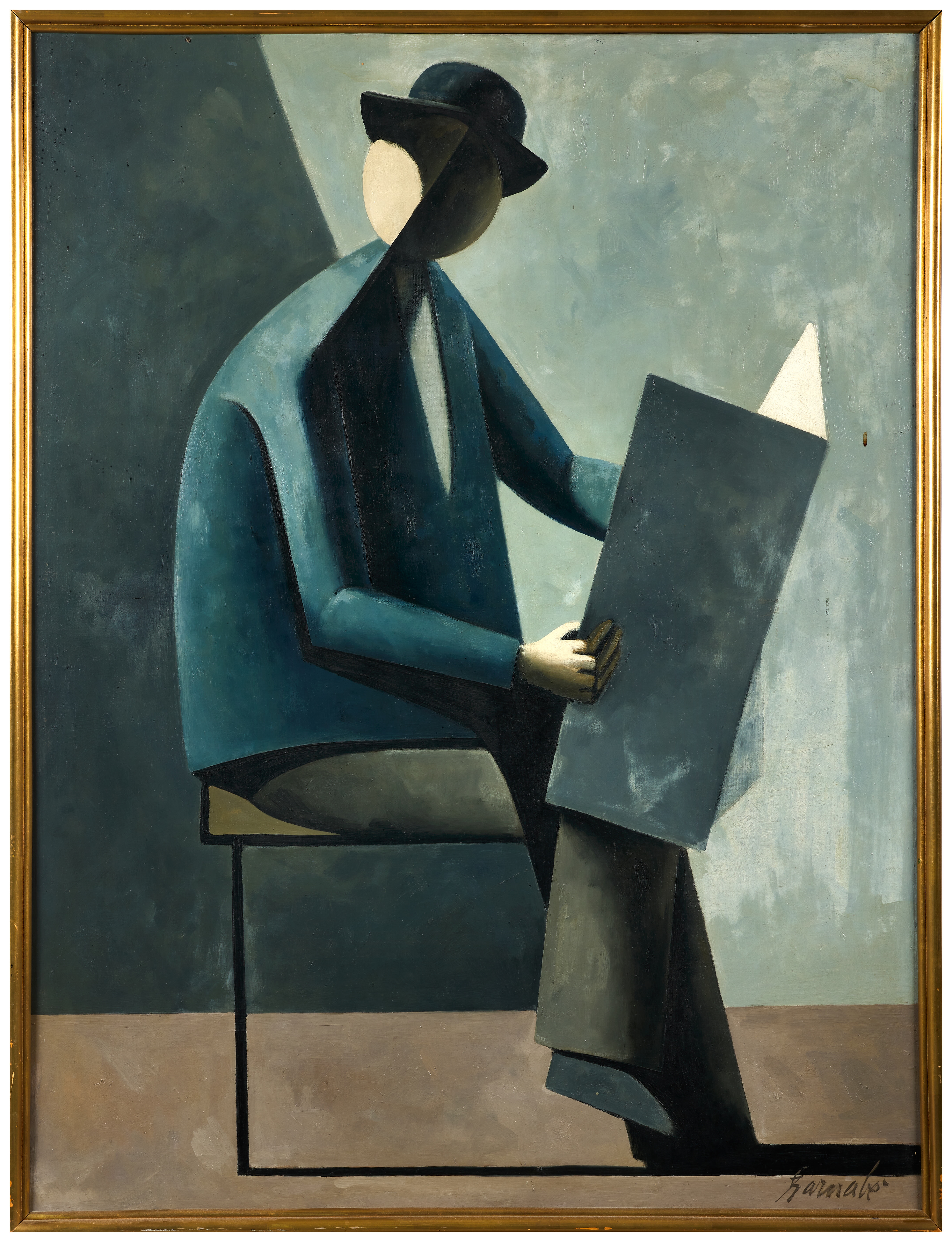 Duilio Barnabè | Homme au journal | MutualArt