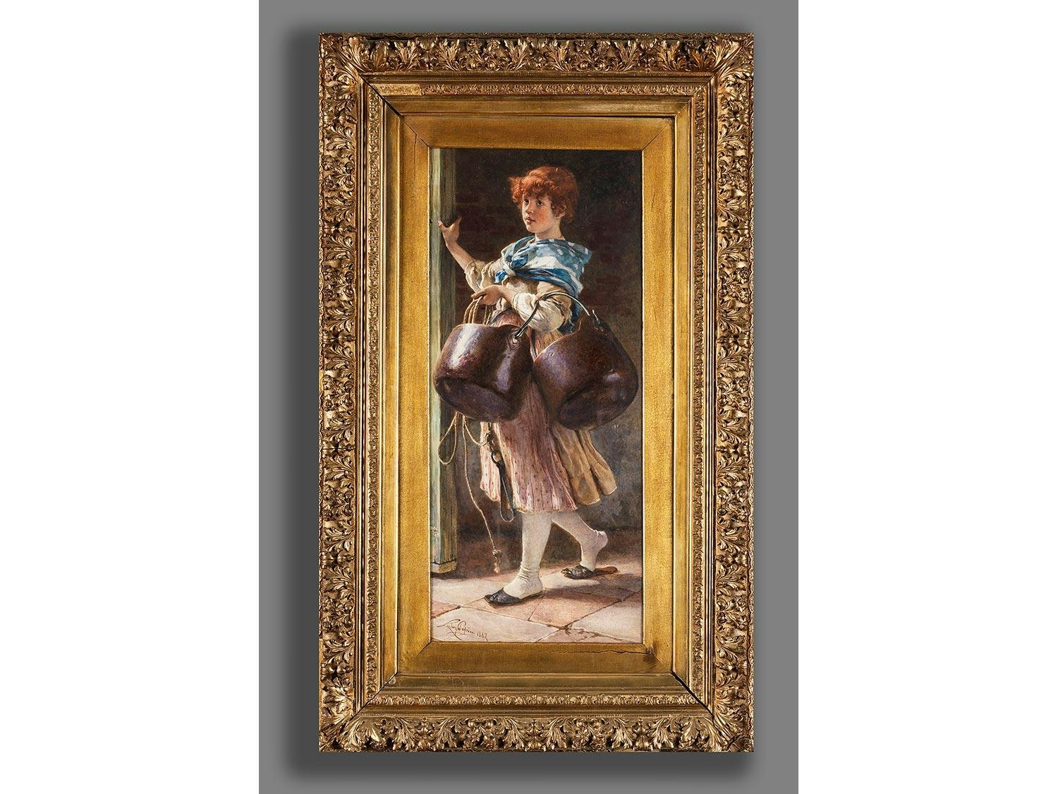 Ludwig Johann Passini | ITALIENISCHE WASSERTRÄGERIN (1882) | MutualArt