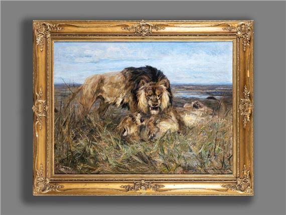 Carl Ritter von Dombrowski | DAS LÖWENPAAR | MutualArt