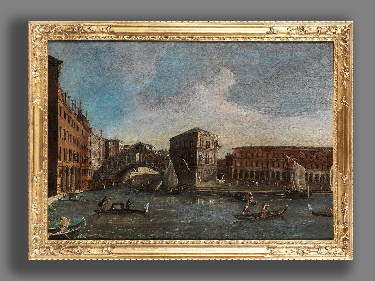 Venetian School, 19th Century | VENICE VEDUTA WITH RIALTO BRIDGE (18th ...