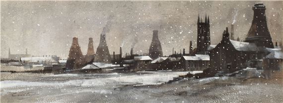 Ivan Taylor | Evening Snow, Longton | MutualArt