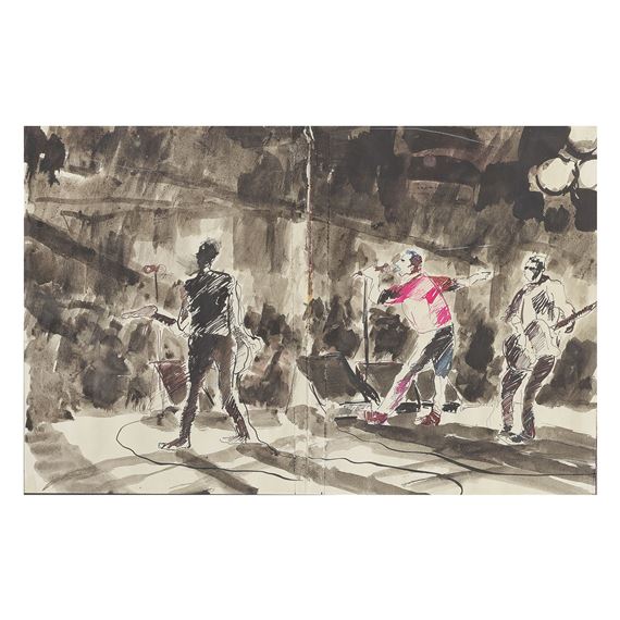 Ray Lowry | The Clash On Stage (1979) | MutualArt