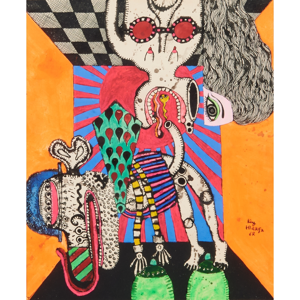 Kei Hiraga | Two Figures (1967) | MutualArt