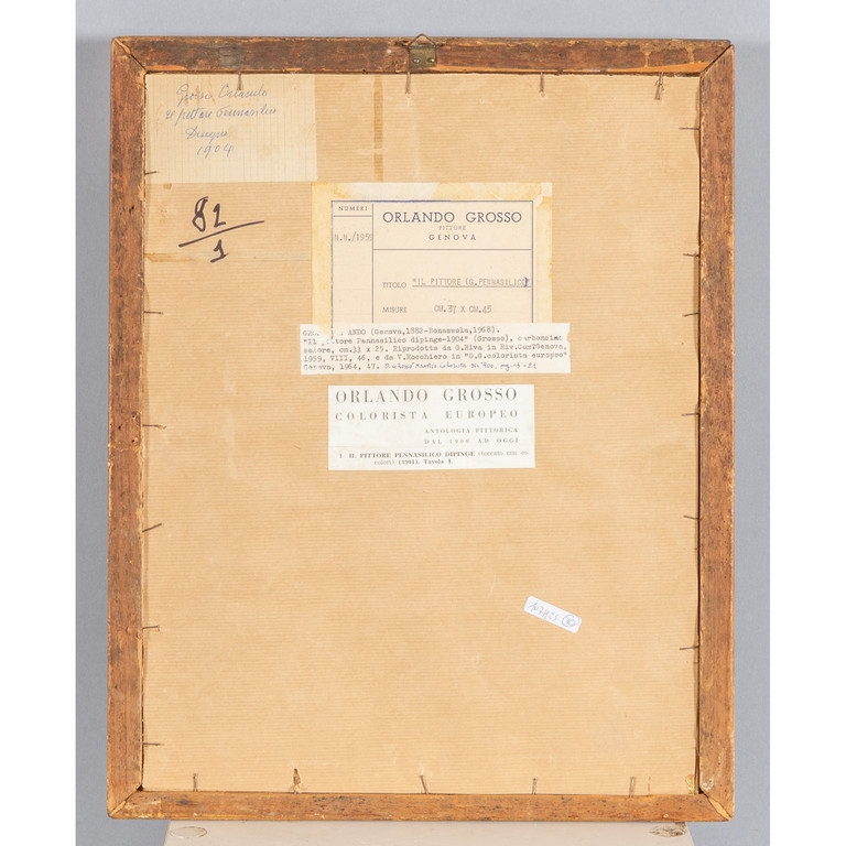 Orlando Grosso | Il pittore Giuseppe Pennasilico che dipinge (1904 ...