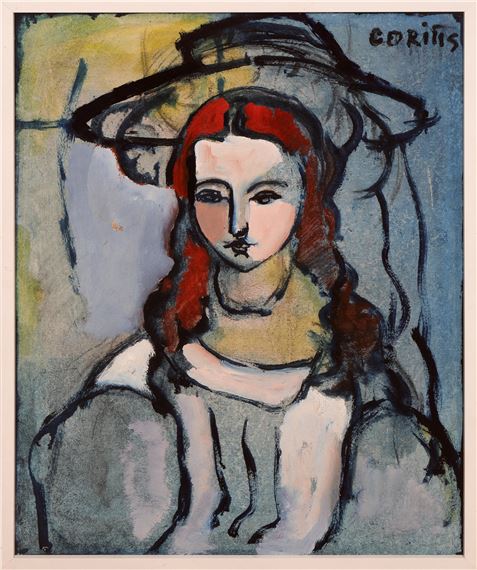 Wolfgang Gorius | Rothaarige mit Hut | MutualArt