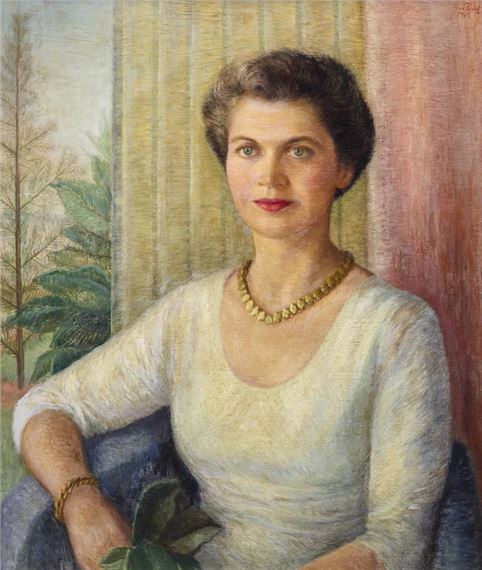 Edna Reindel | Portrait of a lady (1948) | MutualArt