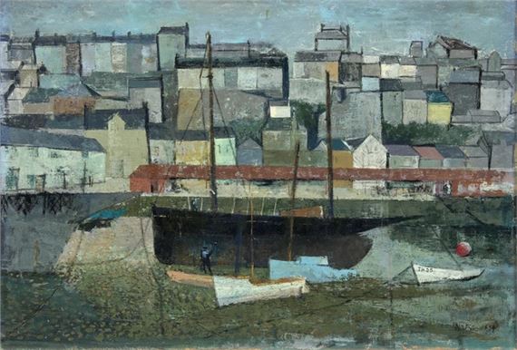 Thomas Nathaniel Davies | Brixham Harbour (1954) | MutualArt