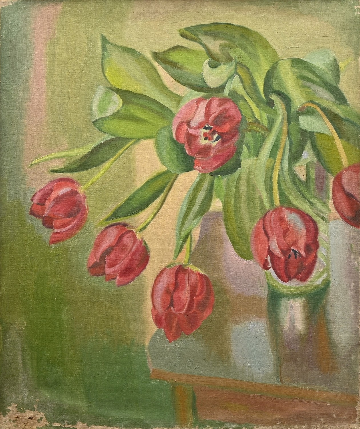 Harry Barr | Still Life of Yellow Tulips; A Vase of Red Tulips | MutualArt