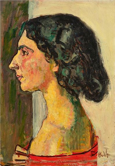 Ferdinand Hodler | Portrait of Giulia Leonardi (Circa 1910) | MutualArt