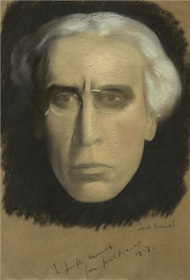 Jacob Kramer | Portrait of Israel Zangwill (1927) | MutualArt