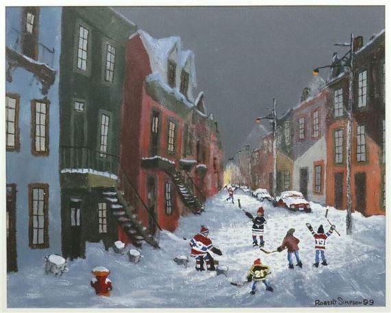 Robert David Simpson | street hockey (1999) | MutualArt