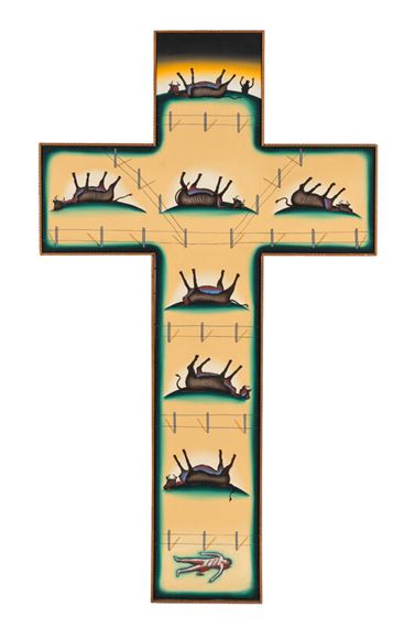 Roger Brown | Mutilation Crucifix (1975) | MutualArt