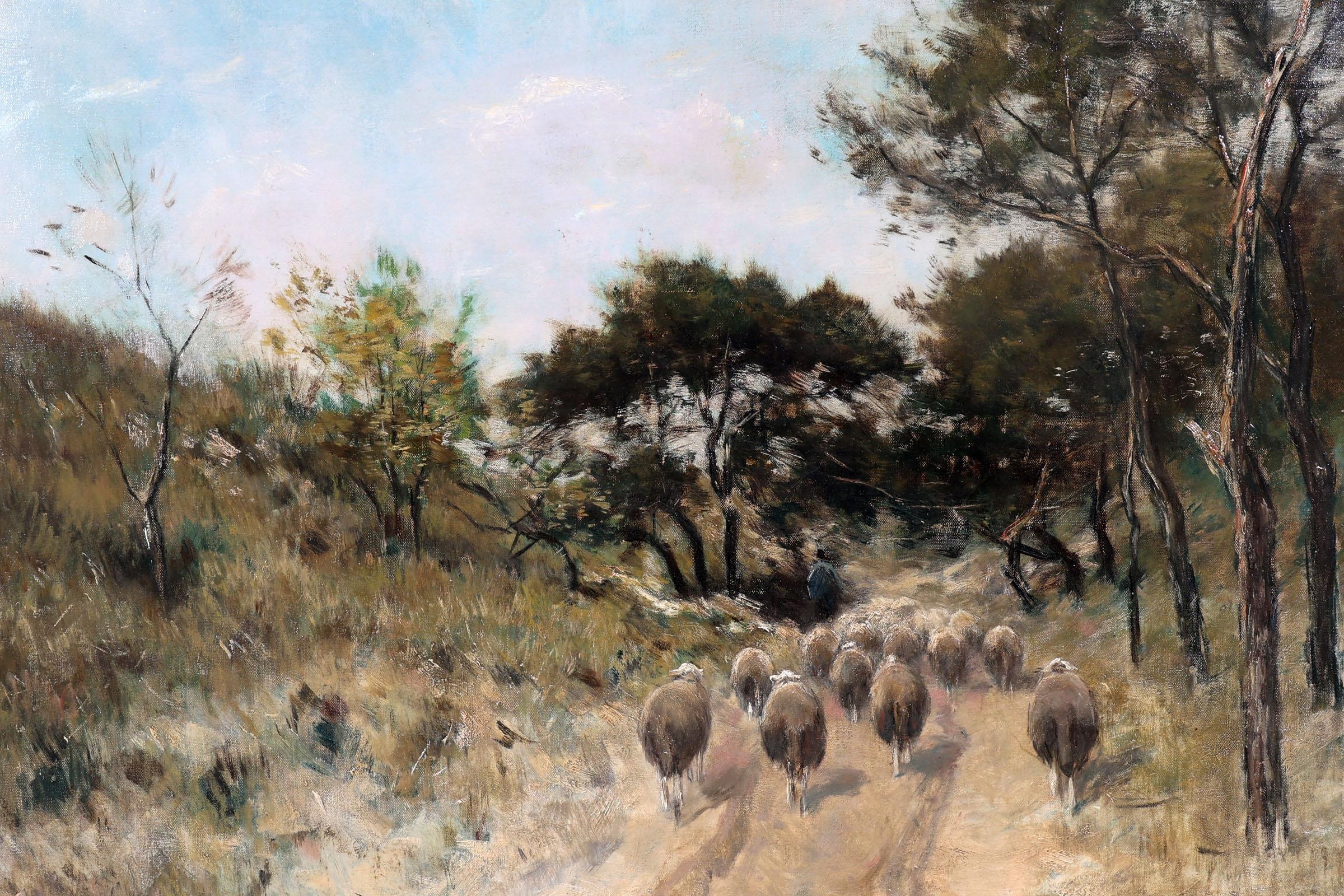 Jan Van Essen | Heide met grazende kudde schapen (2025) | MutualArt