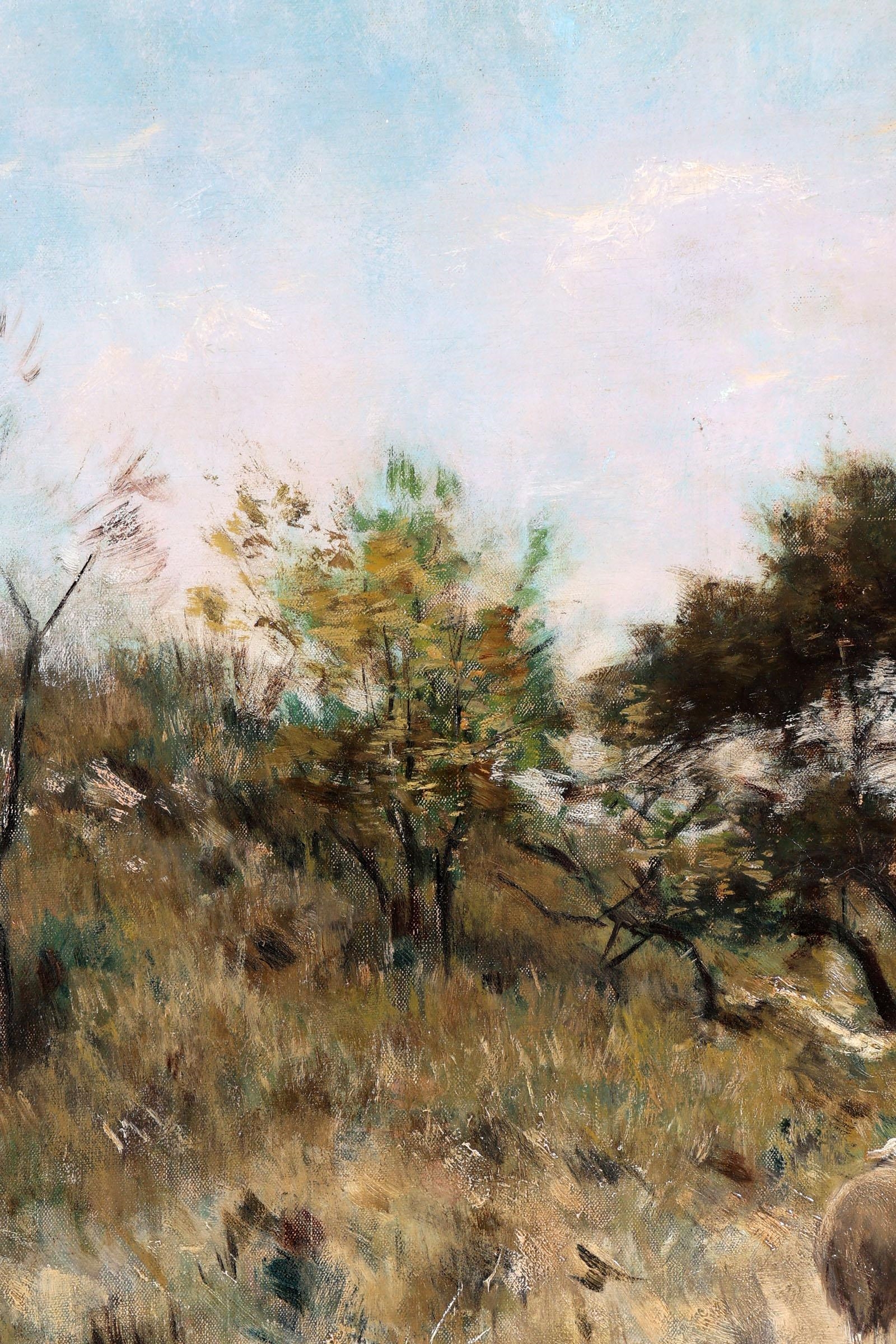 Jan Van Essen | Heide met grazende kudde schapen (2025) | MutualArt