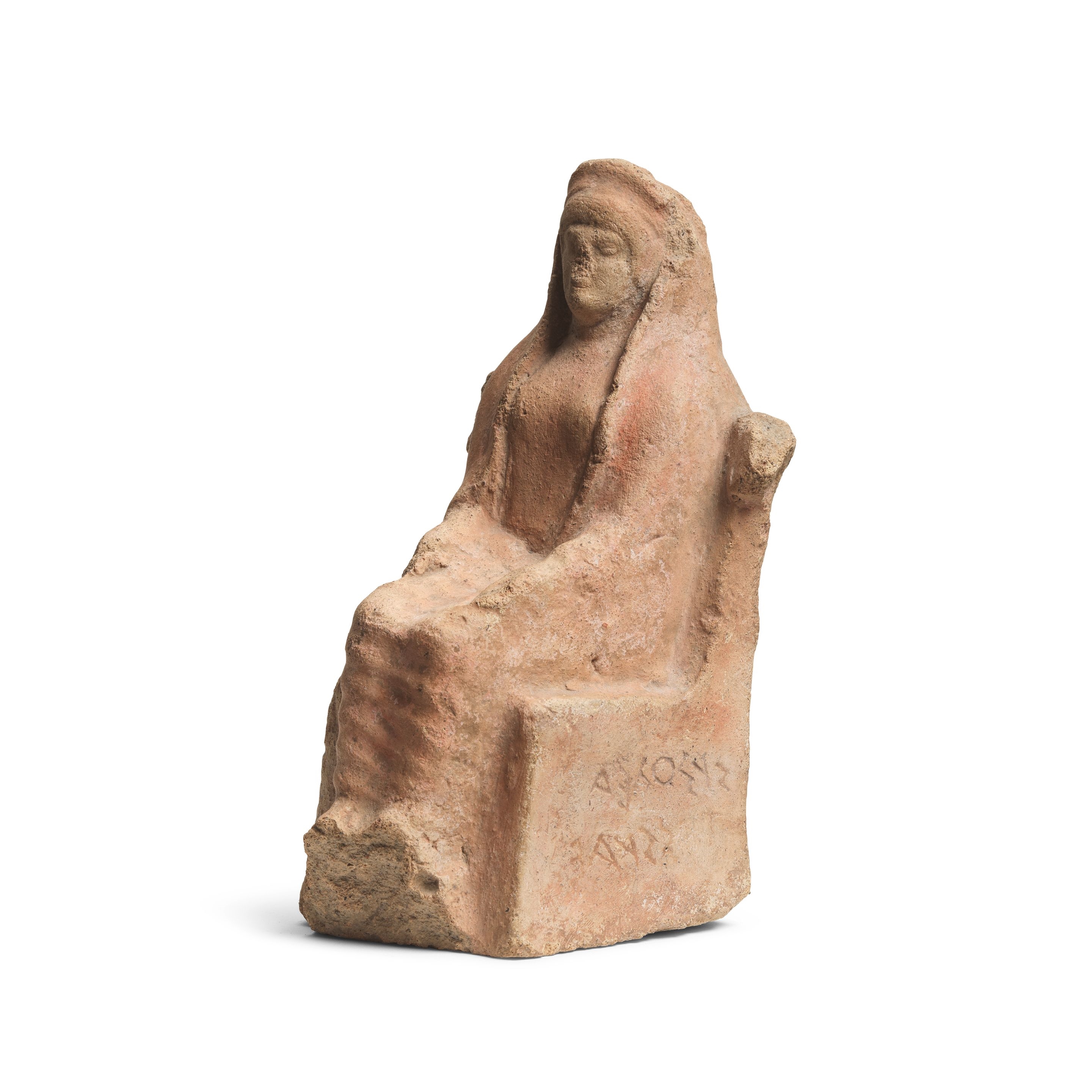 Italian School | A terracotta seated figure of a goddess with Etruscan ...