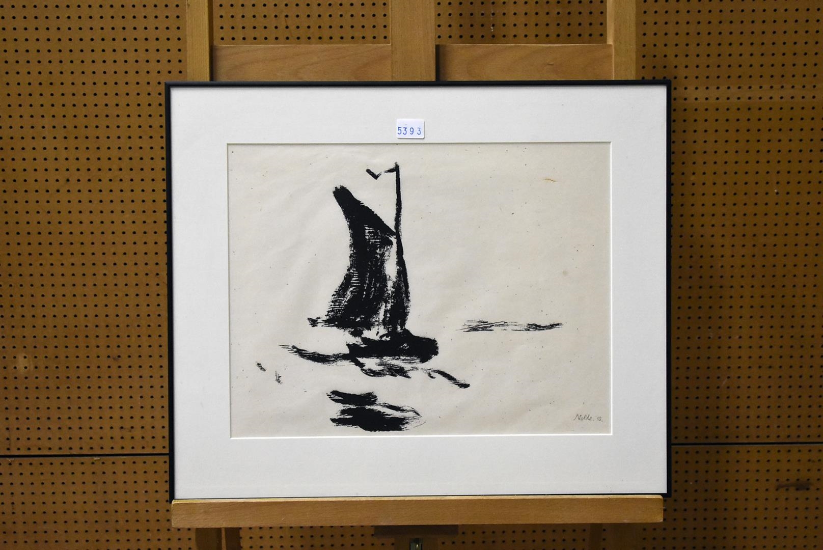 Emil Nolde | Zeilboot op zee | MutualArt