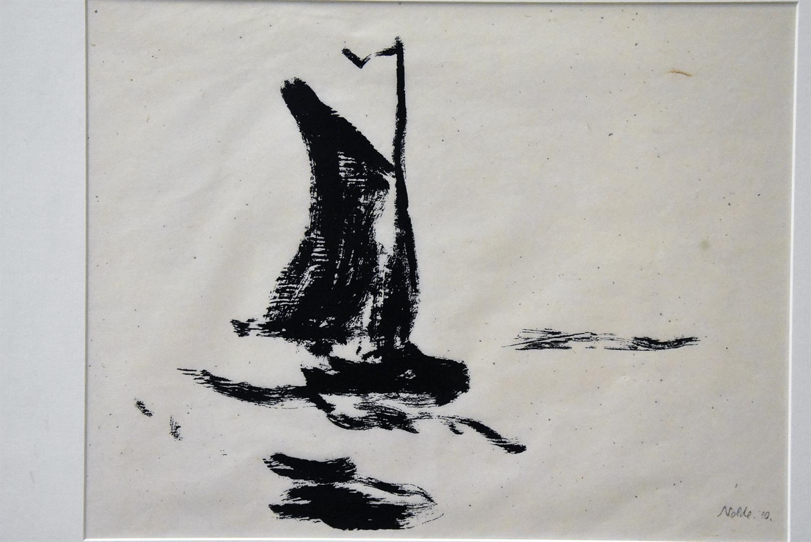 Emil Nolde | Zeilboot op zee | MutualArt