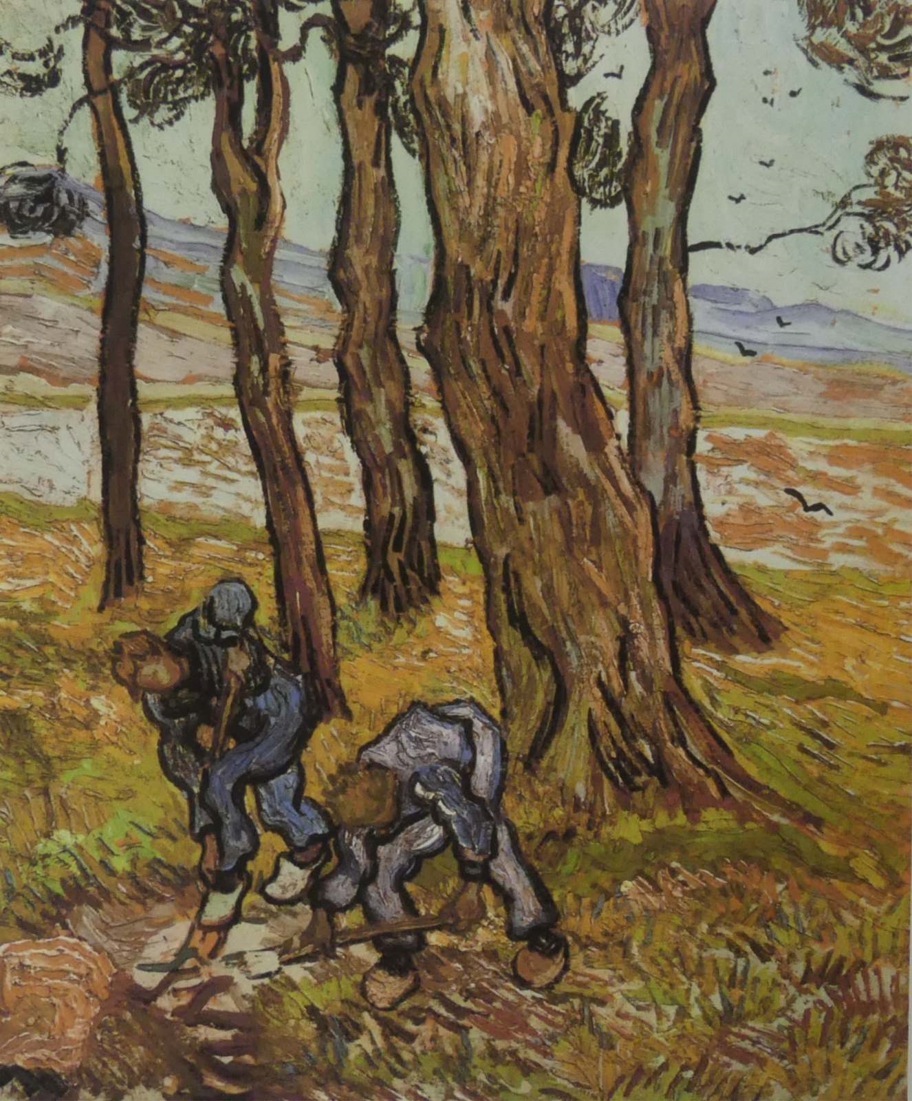 Vincent Van Gogh | Two Diggers Among Trees | MutualArt