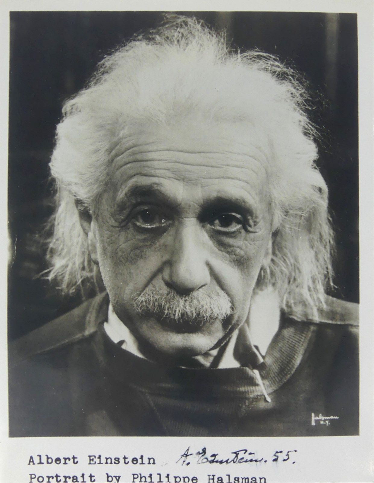 Philippe Halsman | ALBERT EINSTEIN (1955) | MutualArt
