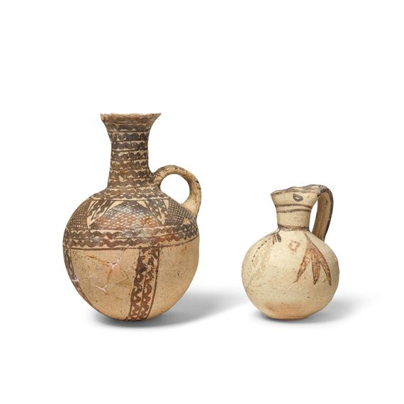 Cypriot School | Two Cypriot pottery vessels (Circa 1600) | MutualArt